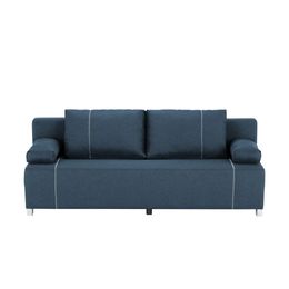 Höffner Schlafsofa Pat ¦ blau ¦ Maße (cm): B: 193 H: 83 T: 90