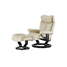 stressless Relaxsessel mit Hocker Leder Magic M ¦ creme ¦ Maße (cm):