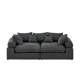 Smart Big Sofa Lionore ¦ schwarz ¦ Maße (cm): B: 242 H: 86 T: 121