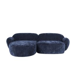 Soho Ecksofa Bubble ¦ blau ¦ Maße (cm): B: 236 H: 80 T: 164