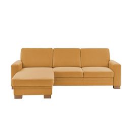 meinSofa Ecksofa Uli-S ¦ gelb ¦ Maße (cm): B: 270 H: 90 T: 258