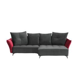 Höffner Ecksofa Crease ¦ grau ¦ Maße (cm): B: 290 H: 80 T: 175