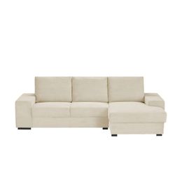 Höffner Ecksofa Renée ¦ creme ¦ Maße (cm): B: 276 H: 92 T: 146