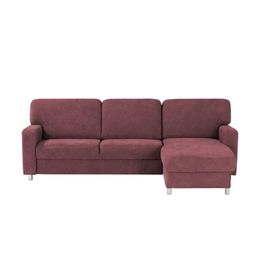 Smart Ecksofa Valencia ¦ rot ¦ Maße (cm): B: 267 H: 90 T: 173