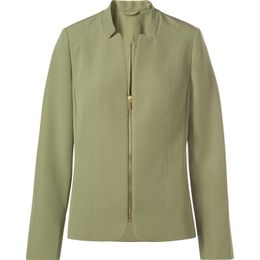 CR&Eacute;ATION L Damen Jackenblazer in b&uuml;gelfreier Qualit&auml;t schilf Gr&ouml;&szlig;e 36