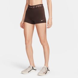 Nike Pro Damenshorts (ca. 8 cm) - Braun