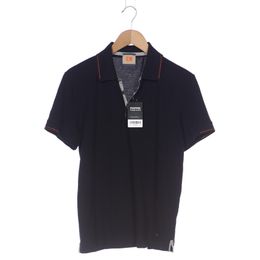 BOSS Orange Herren Poloshirt, schwarz, Gr. 48