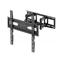 Manhattan TV & Monitor Mount, Wall, Full Motion, 1 screen, Screen Sizes: 32-55", Black, VESA 100x100 to 400x400mm, Max 40kg, LFD, Tilt & Swivel with 3 Pivots, Lifetime Warranty - Befestigungskit (Wandmontage) - Voll beweglich - für Flachbildschirm...