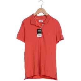 Tommy Jeans Damen Poloshirt, rot, Gr. 42