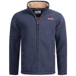 Fleecejacke Arctic Seven "ASZeroo", Herren, Gr. L, blau (navy), Obermaterial: 100% Polyester; Innenmaterial: 100% Polyester, Jacken, mit hoch schließendem Stehkragen