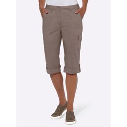 Bermudas Casual Looks Gr. 20, Kurzgrößen, grau (taupe) Damen Hosen