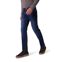 Straight-Jeans Pioneer Authentic Jeans "Rando Dicke Nähte" Gr. 31, Länge 34, blau (blue, black used whisker) Herren Jeans