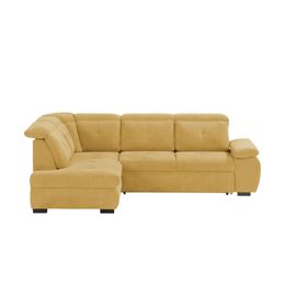 Smart Ecksofa Tamara ¦ gelb ¦ Maße (cm): B: 252 H: 90 T: 192