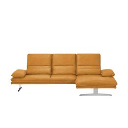 W.Schillig Ecksofa aus Mikrofaser Broadway ¦ orange ¦ Maße (cm): B: 2