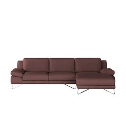 Höffner Ecksofa Fine ¦ rot ¦ Maße (cm): B: 281 H: 81 T: 162