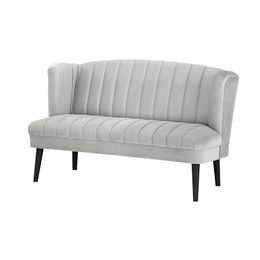 switch Küchensofa Samt Rina ¦ grau ¦ Maße (cm): B: 156 H: 92 T: 76