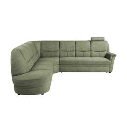 meinSofa Ecksofa Chris ¦ grün ¦ Maße (cm): B: 290 H: 96 T: 277