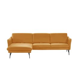 himolla Ecksofa Leder 1928 ¦ gelb ¦ Maße (cm): B: 280 H: 83