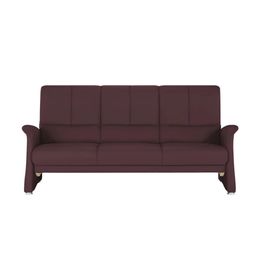 himolla Vorziehsofa aus Echtleder 6001 ¦ rot ¦ Maße (cm): B: 210 H: 1