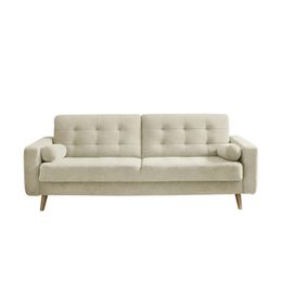 Höffner Schlafsofa mit Bettkasten Fjord ¦ creme ¦ Maße (cm): B: 226 H: 88 T: