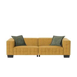 Smart Big Sofa Delilah ¦ gelb ¦ Maße (cm): B: 255 H: 69 T: 106