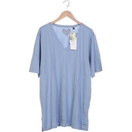 Ulla Popken Damen T-Shirt, blau, Gr. 50