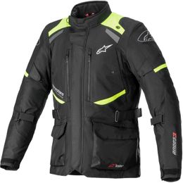 Alpinestars Andes V3 Drystar Jacke Schwarz Gelb Fluo Gr. L