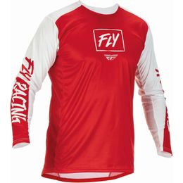 Fly Racing Fly Lite Jersey Rot Weiß Gr. S