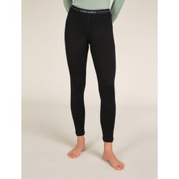 Icebreaker Merino 260 Tech Thermo-Leggings - Frau - Black - Größe M