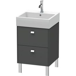 Duravit Brioso Waschtischunterbau stehend 48,4 x 45,9 cm, 2 Auszüge, inkl. Siphonausschnitt und Schürze, für Waschtisch Vero Air 235050