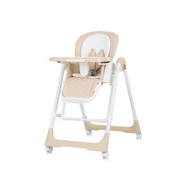 Chipolino Kinderhochstuhl 2 in 1 Milk Shake, verstellbar, Babyschaukel, R&auml;der beige