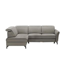 U.N.O uno Ecksofa Basel ¦ grau ¦ Maße (cm): B: 243 H: 100 T: 200