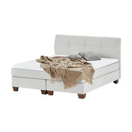 SKAGEN BEDS Boxspringbett Vegg ¦ grau ¦ Maße (cm): B: 185 H: 112,5