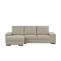 Höffner Ecksofa Renée ¦ beige ¦ Maße (cm): B: 276 H: 92 T: 146