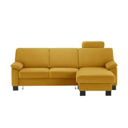 meinSofa Ecksofa Veit ¦ gelb ¦ Maße (cm): B: 232 H: 90 T: 168