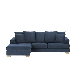 Soho Ecksofa Franka ¦ blau ¦ Maße (cm): B: 268 H: 87 T: 161