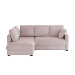 bobb Ecksofa mit Boxspringpolsterung Lisa de Luxe ¦ rosa/pink ¦ Maße