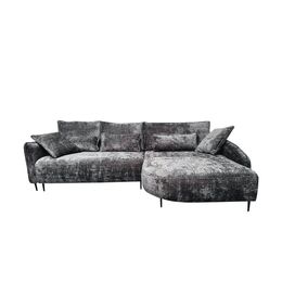 Höffner Ecksofa mit Schlaffunktion Palermo ¦ grau ¦ Maße (cm): B: 95 H: 285 T