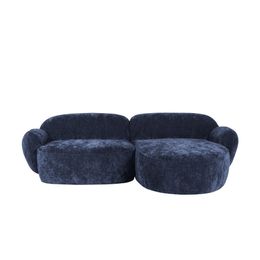 Soho Ecksofa Bubble ¦ blau ¦ Maße (cm): B: 236 H: 80 T: 164