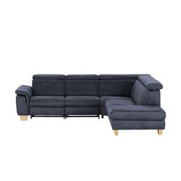 Mein Sofa bold Ecksofa Beata ¦ blau ¦ Maße (cm): B: 270 H: 80 T: 233