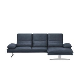 W.Schillig Ecksofa aus Mikrofaser Broadway ¦ blau ¦ Maße (cm): B: 291