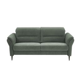 Höffner Sofa 2,5-sitzig IDA ¦ grün ¦ Maße (cm): B: 190 H: 107 T: 107