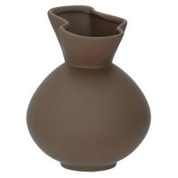 Bloomingville Vase Nica Steingut 20 cm braun