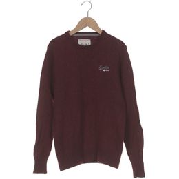 Superdry Herren Pullover, bordeaux, Gr. 48