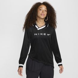 Nike Sportswear Collection Dri-FIT Langarm-Trikot aus Jacquard (Damen) - Schwarz