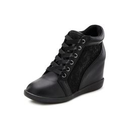 Lascana Sneaker schwarz Gr. 39 für Damen. Mit Spitze