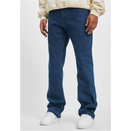 Bequeme Jeans DEF "DEF Herren Straight Loose Fit Denim" Gr. 30, Normalgrößen, blau (midblue washed) Herren Jeans