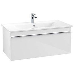 Villeroy & Boch Villeroy und Boch Venticello Waschtisch-Unterschrank A93501DH 95,3 x 42 x 50,2 cm, Griff Chrom, Glossy White