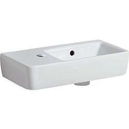 Geberit Waschtisch Renova Compact 276350000 weiss, 50x25cm, Ablagefläche und Hahnloch links