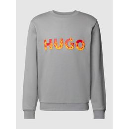 Hugo Sweatshirt mit Label-Print Modell 'Ditmo'